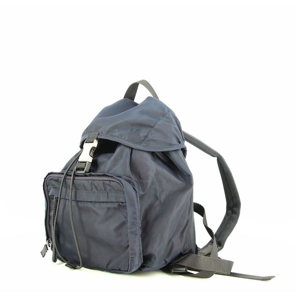 Prada | Bags | Prada Night Blue And Black Nylon Backpack | Poshmark